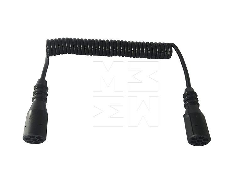 MARSHALL M7321001 кабель спиральный 7 / 7 type n, lmax4500, 24v 4.5m din1185 с двумя пластик. штекерами\