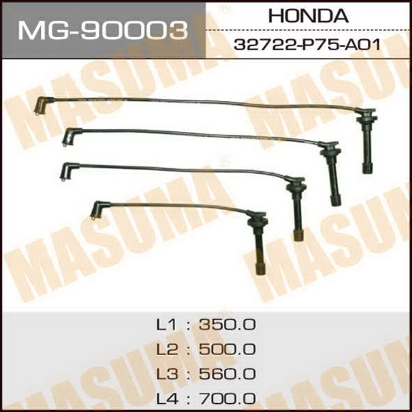 MASUMA MG-90003 (32700PHK003 / 32722P75A01) провода высоковольтные (комплект)