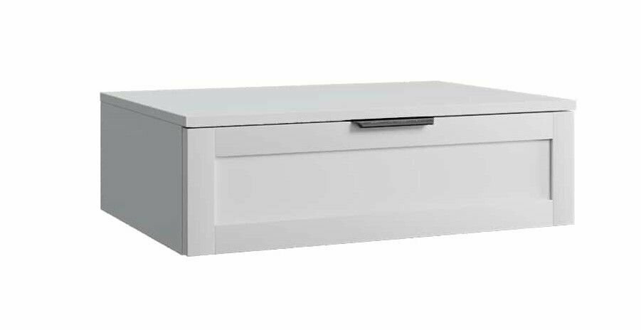 Консоль подвесная для прихожей Скандинавия 680х450х207, белая