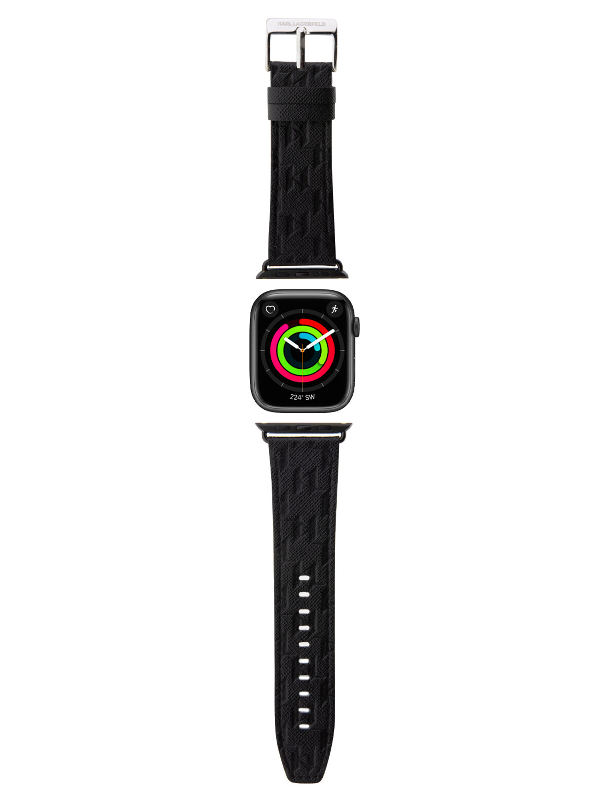Lagerfeld для Apple Watch 40/41/42 мм ремешок PU Saffiano Monogram Black