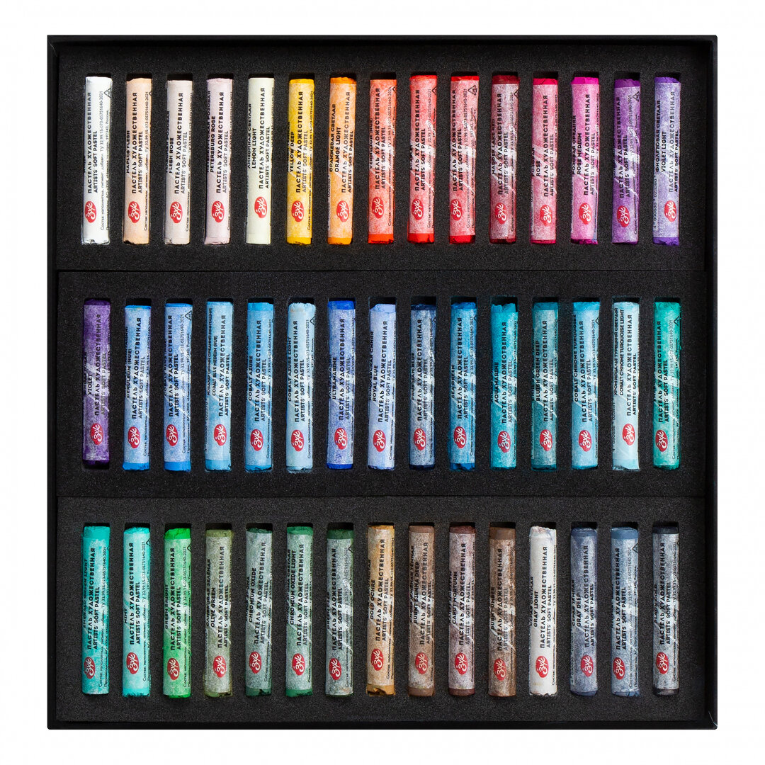 Невская Палитра Набор сухой пастели "Мастер-класс", 45 цв