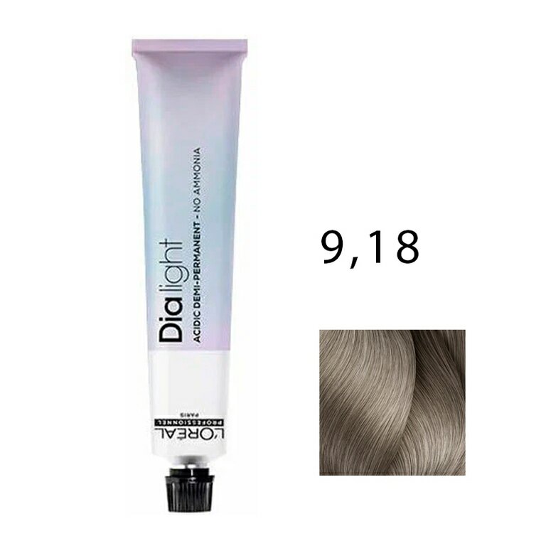 L'Oreal Professionnel Dia Light Краска для волос Dia Light 9.18 50 мл