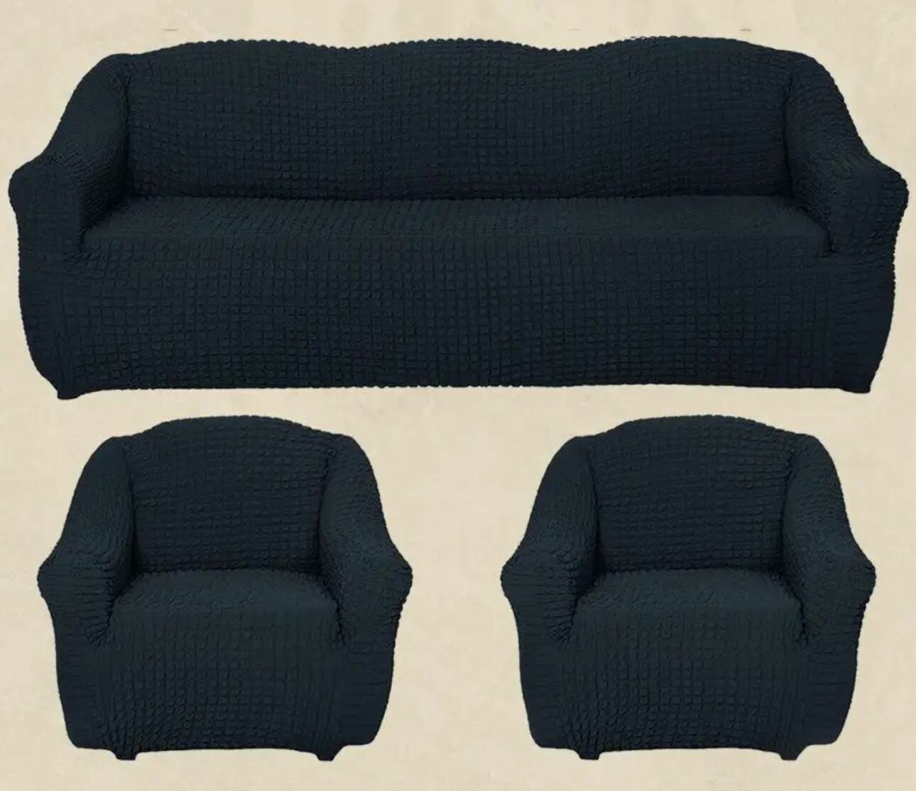 Чехол на диван и 2 кресла без оборки Concordia