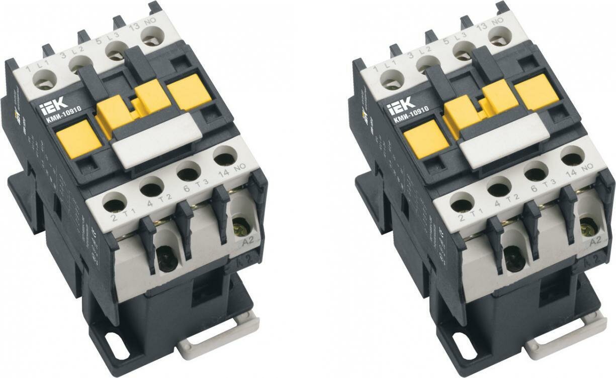 Контактор IEK КМИ-10911 9А 230В/АС-3 1НЗ (комплект из 2 шт.)