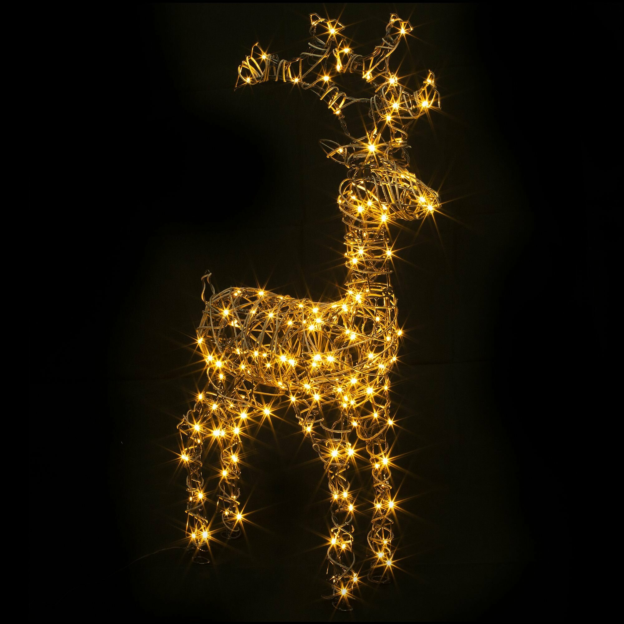 Электрогирлянда-фигура Олень 160 LED ламп, 98 см, коричневый цвет, для улицы