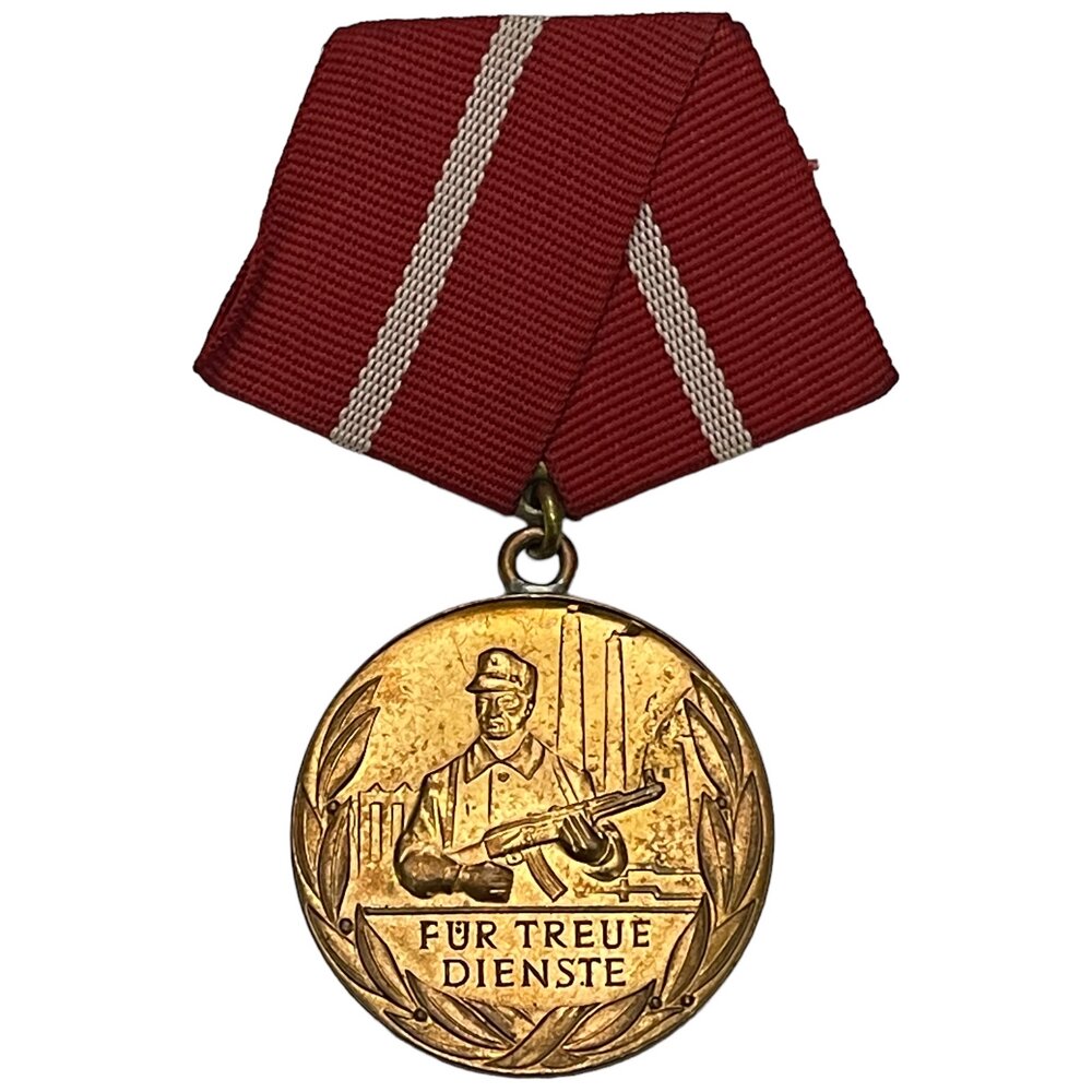 Германия (ГДР), медаль "За верную службу в боевых отрядах рабочего класса" 10 лет, 1965-1990 гг. (2)