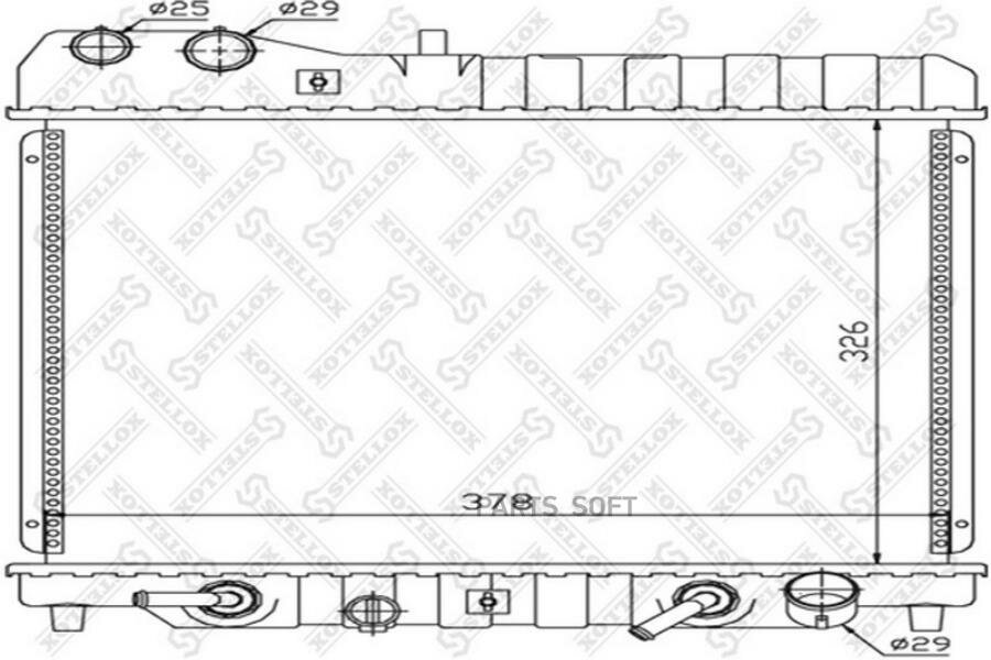 STELLOX 10-26668-SX Радиатор системы охлаждения АКПП