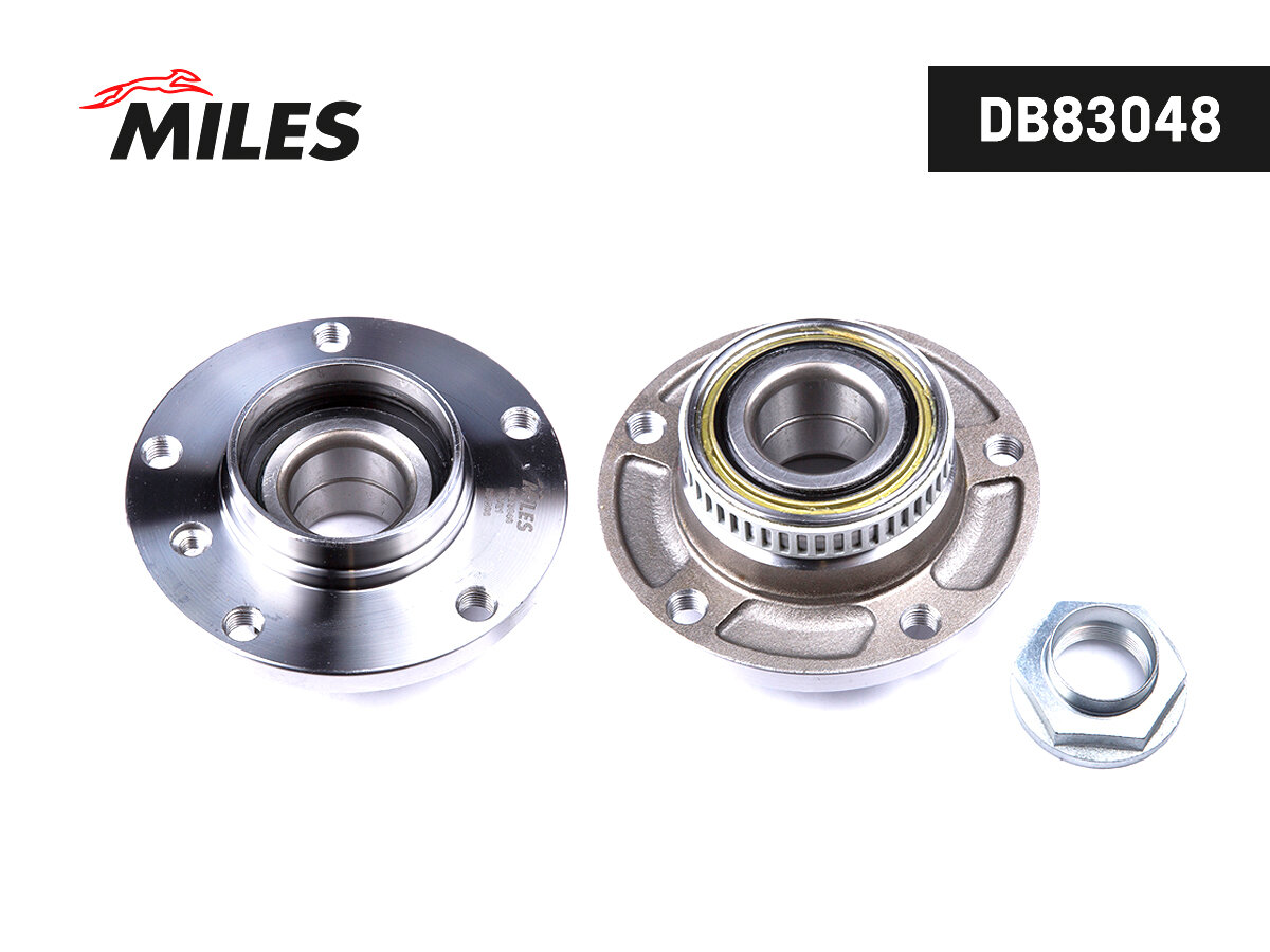 MILES Ступица с подшипником BMW 3 E36/E46/5 E34/7 E32 86-05 передняя