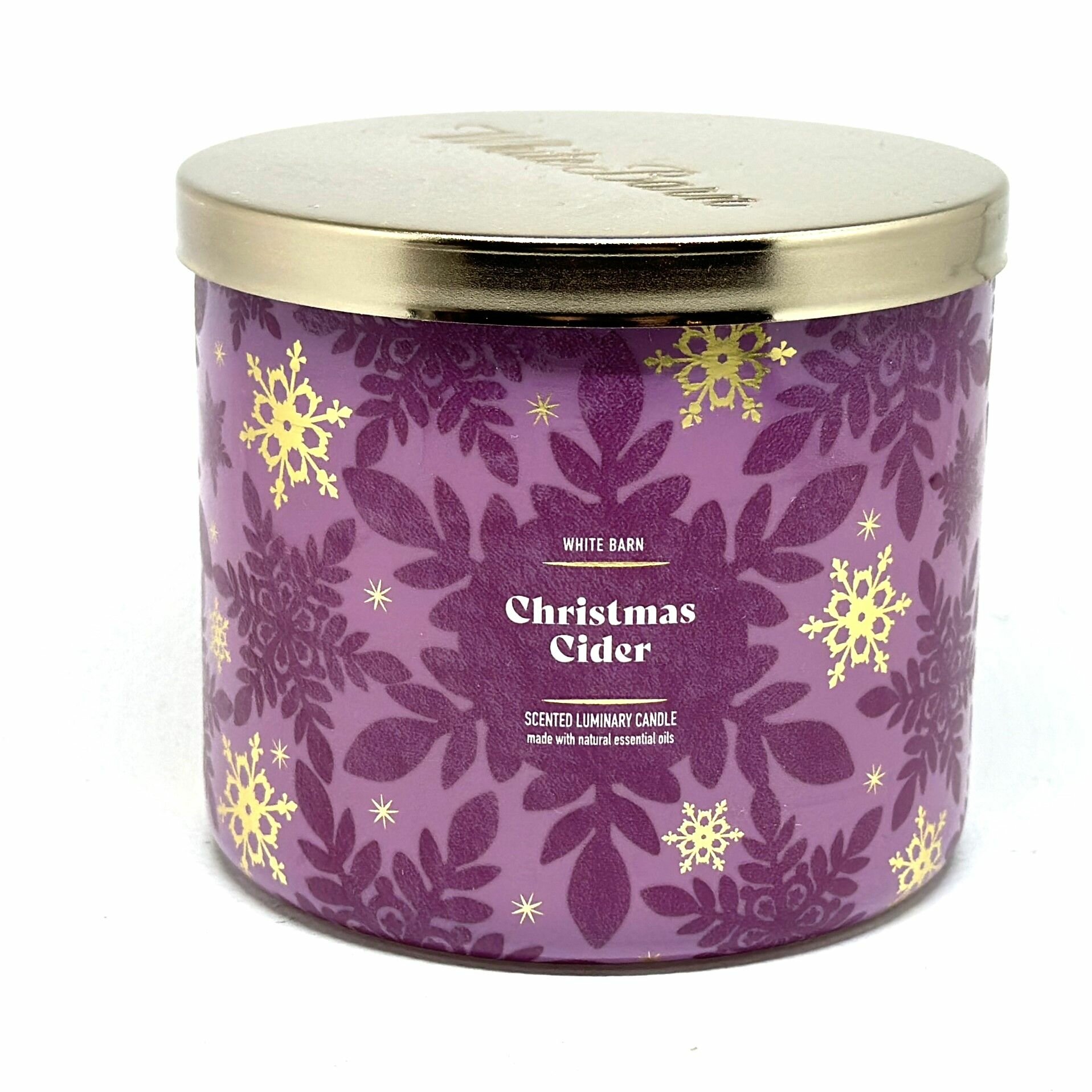 Bath and Body Works свеча ароматическая с 3 мя фитилями Christmas Cider
