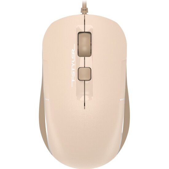 Мышь A4TECH Fstyler FM26 (бежевый/коричневый)