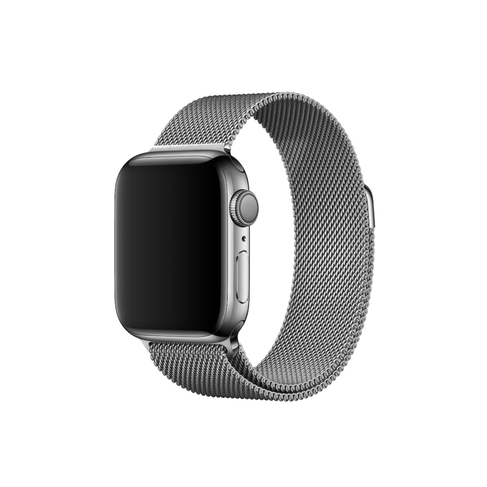 Ремешок миланская петля для Apple Watch 38-40-41 mm, Серий (Series) 1-9, SE / Металлический браслет для смарт часов Эпл Вотч 38-40-41, СЕ, 1-9 / Светло-зеленый
