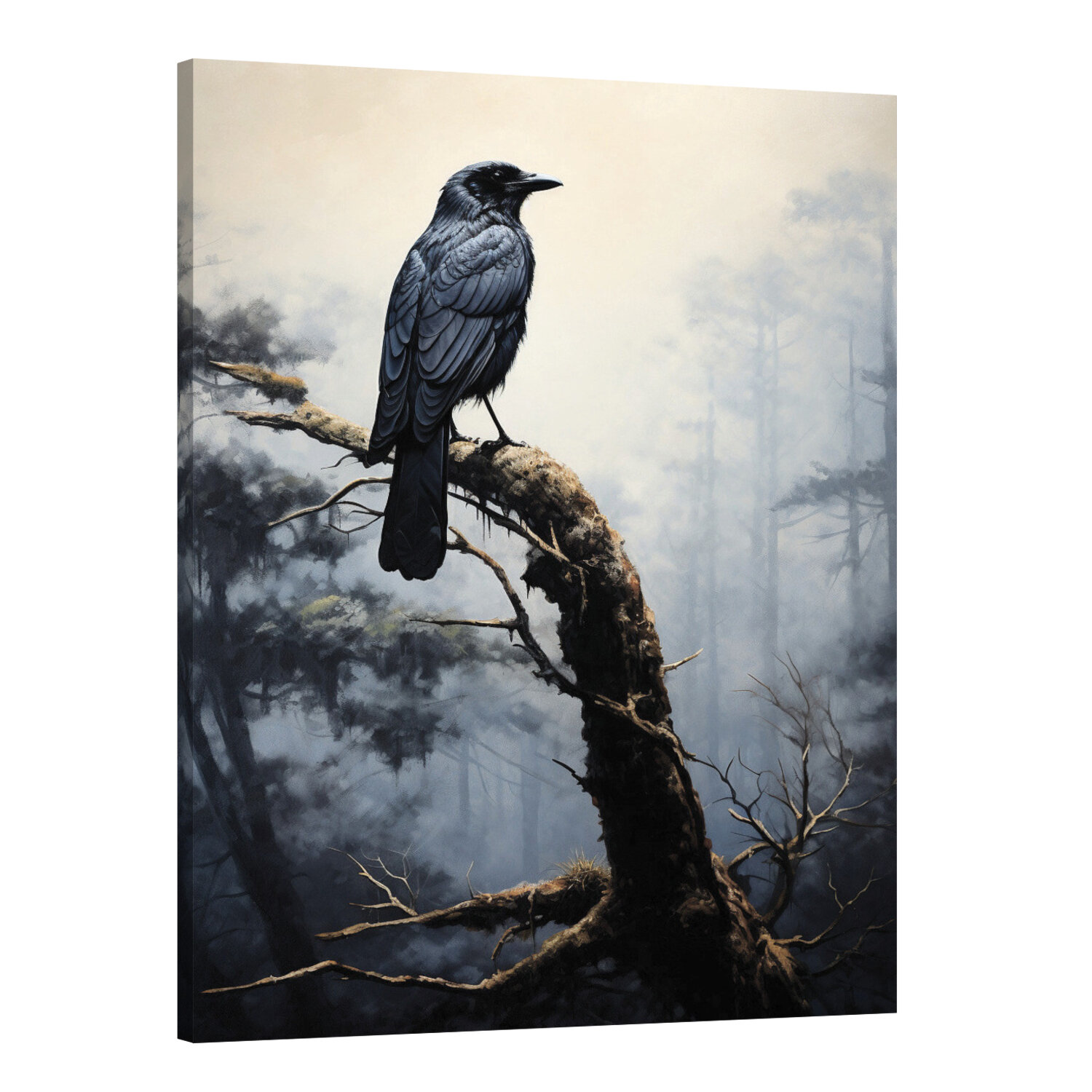 Интерьерная картина 50х70 "Вороний рассвет"