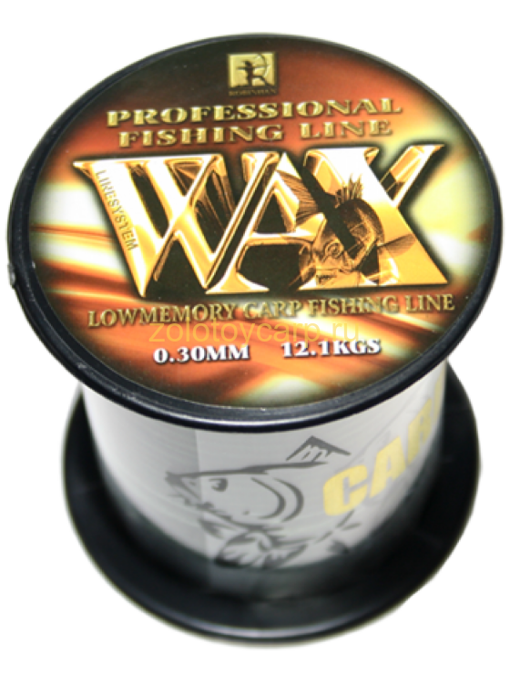 Леска RoBinHan Wax Professsional Fishing Line, 0.20, 5.3кг, 300м, чёрная.