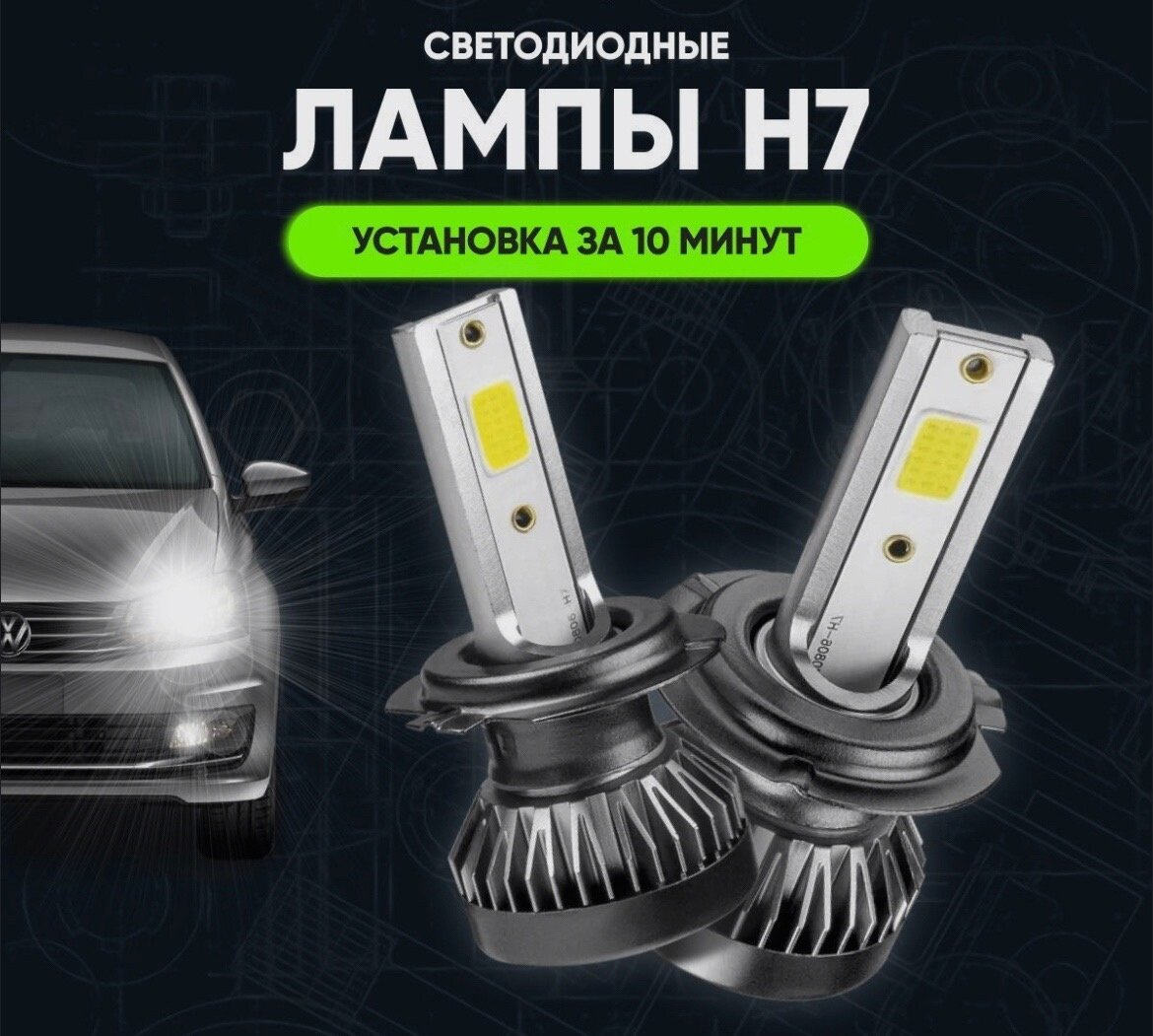 Светодиодные Лампы Led BULBS Цоколь Н7