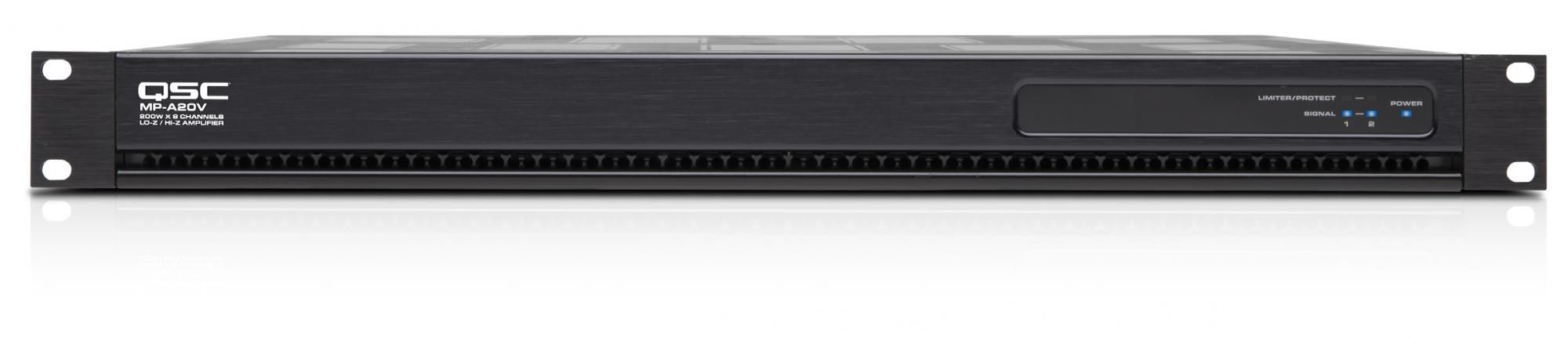 MP-A20V / Усилитель мощности с технологией FlexAmp 400Вт, 2 x 200Вт на 4Ω, 8Ω, 70В и 100В / QSC