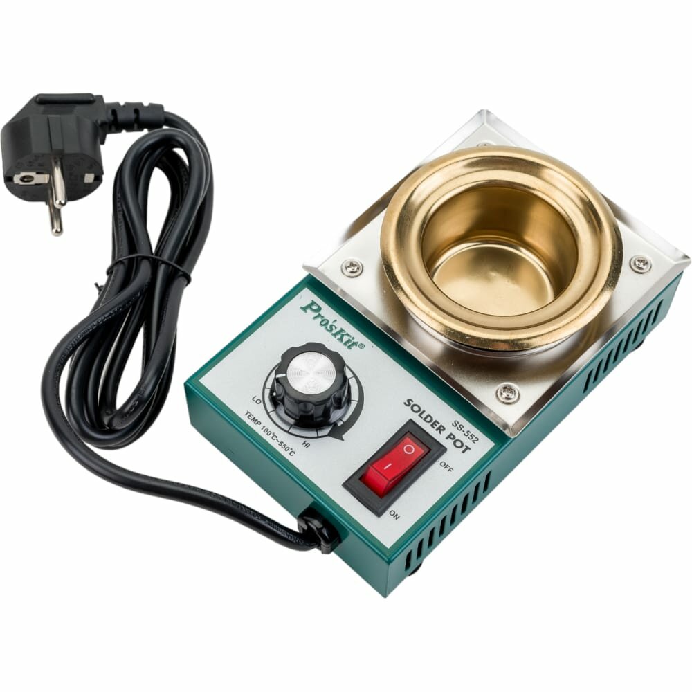 Ванна для лужения ProsKit SS-552B д. 50мм, глубина 35мм 200вт С00035463, 5 кг, нержавеющей стали