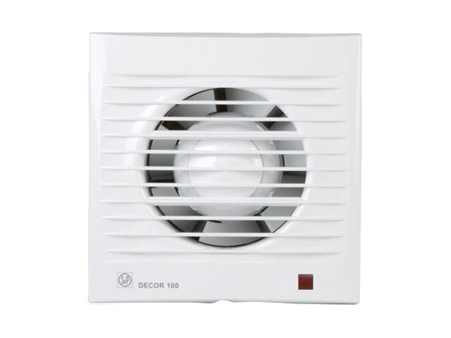 S&P Decor 100C фланцевый вентилятор белого цвета для систем вентиляции в помещении