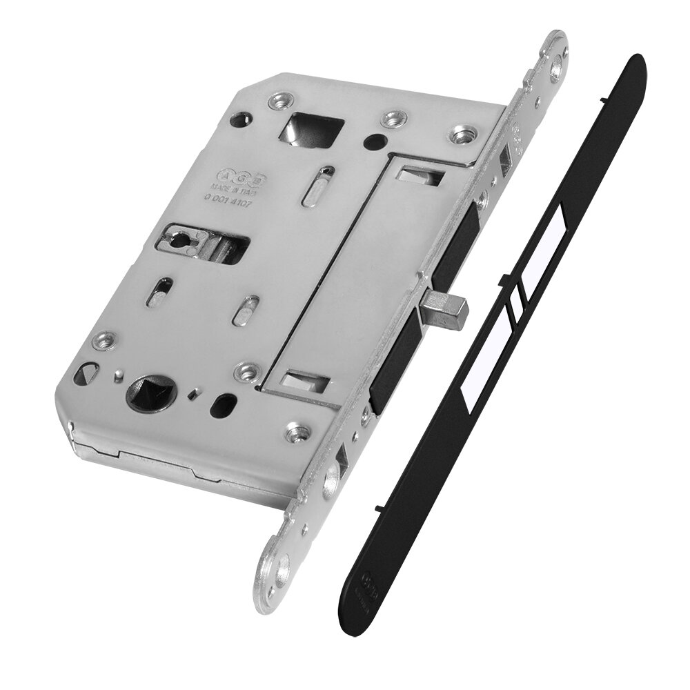 Магнитная AGB (АГБ) защелка регулируемая WC Touch B06502.50.93 (черный) с лицевой планкой B01120.33.93