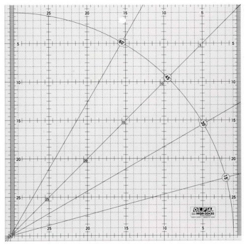 Линейка OLFA разметочная метрическая MQR-30x30