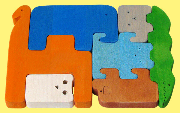 Головоломка Геометрические животные