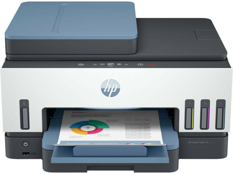 28B96A / МФУ струйное HP Smart Tank 795 [цветная печать, A4, 4800x1200 dpi, ч/б - 23 стр/мин (А4), ф