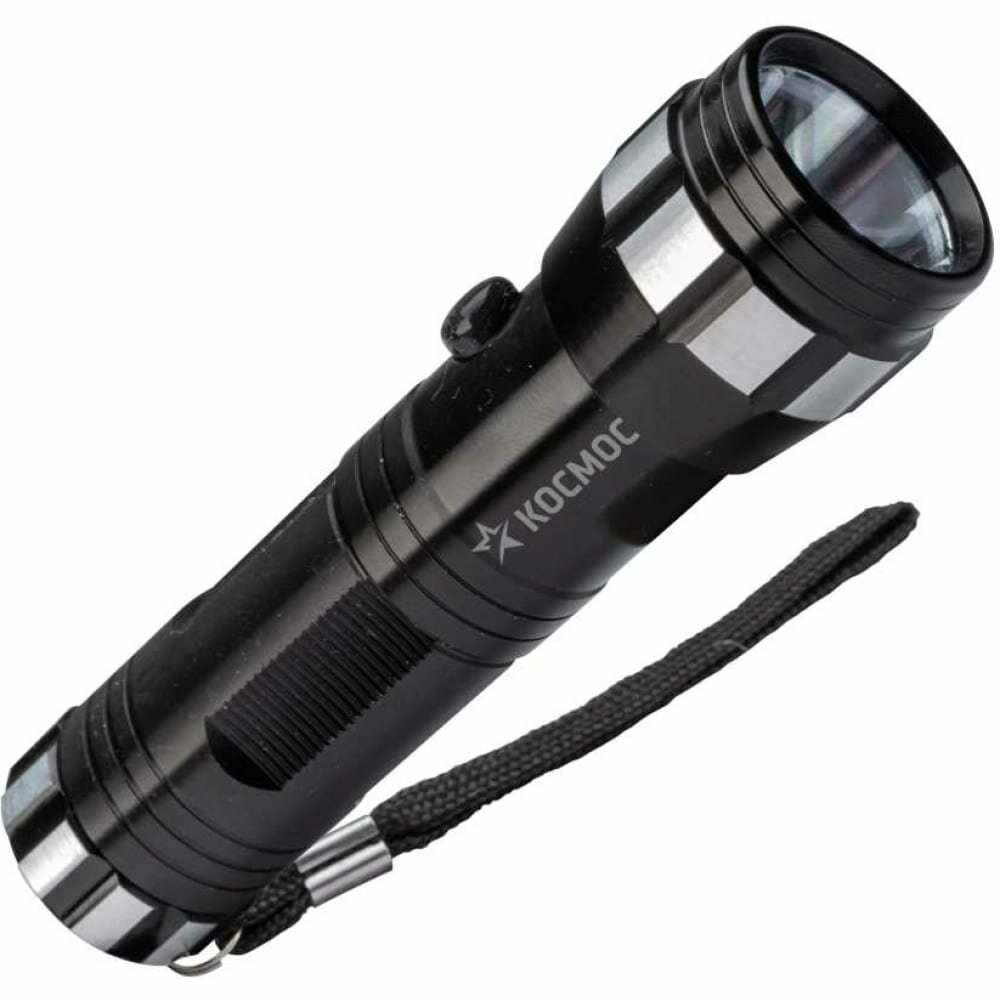 Ручной фонарь космос 1Вт LED/3xAAА/корпус алюминий/ремешок ручной, KOS108B