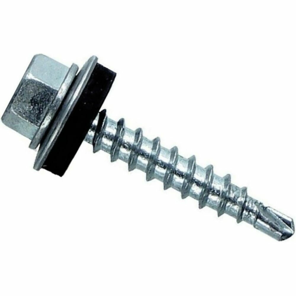 Саморез кровельный 4.8x38цвет цинк 250 шт