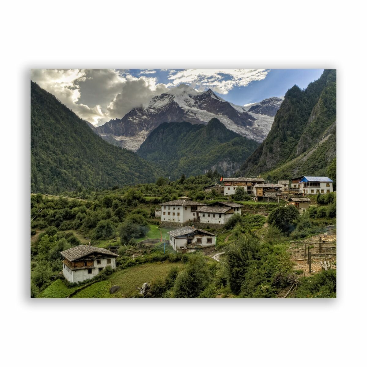 Постер, плакат на бумаге / Природа Китая - Горы / Размер 40 x 53 см