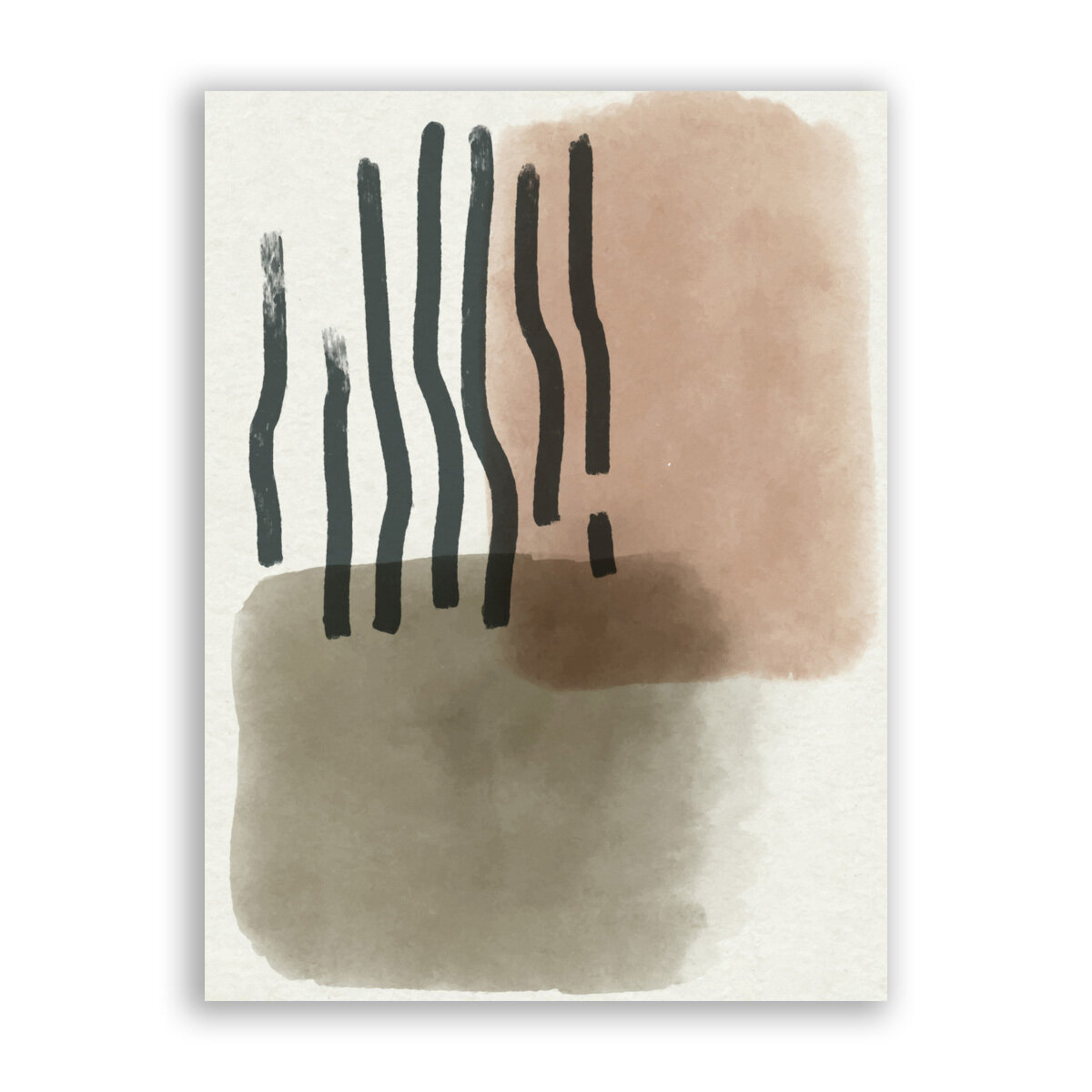 Постер плакат на бумаге / Abstract / Абстракция / Размер 40 x 53 см