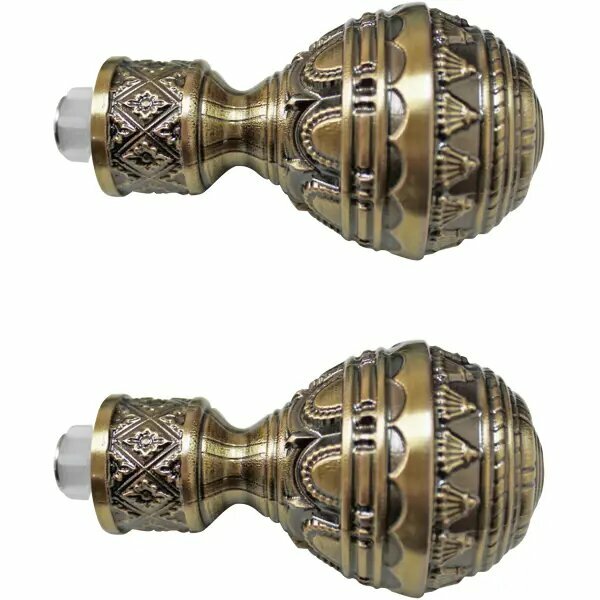 Наконечники Inspire «Бола» металл 6 см цвет античное золото 2 шт.