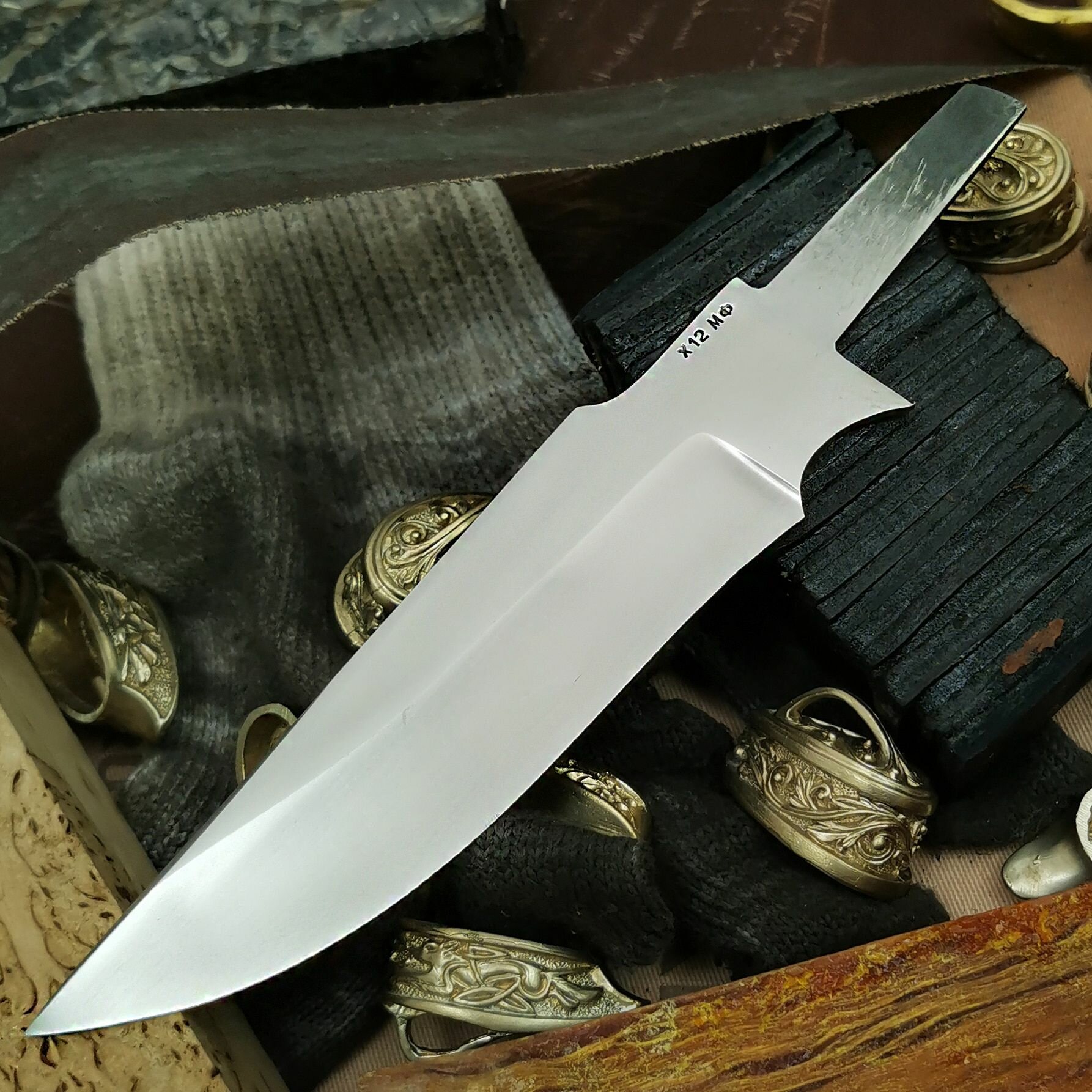 Клинок Гарсон из кованой стали Х12МФ