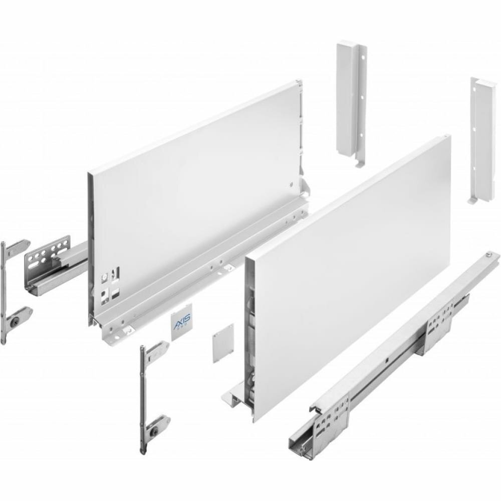 Выдвижной ящик GTV AXIS PRO L-300 мм, высокий H-200 мм, белый PB-AXISPRO-KPL300D1