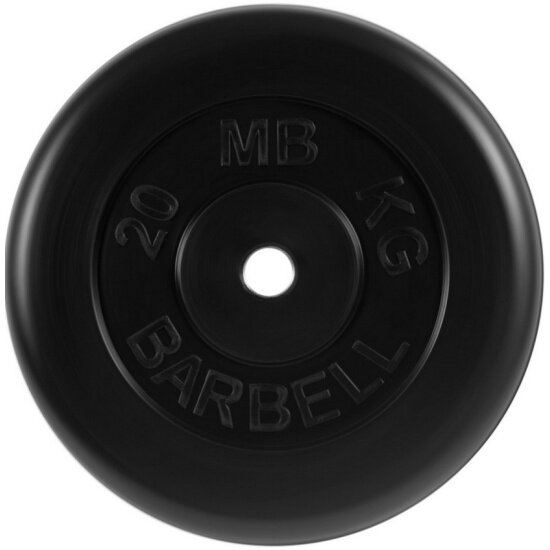 Диск MB Barbell «Стандарт», 31 мм, 20 кг (MB-PltB31-20), для штанги