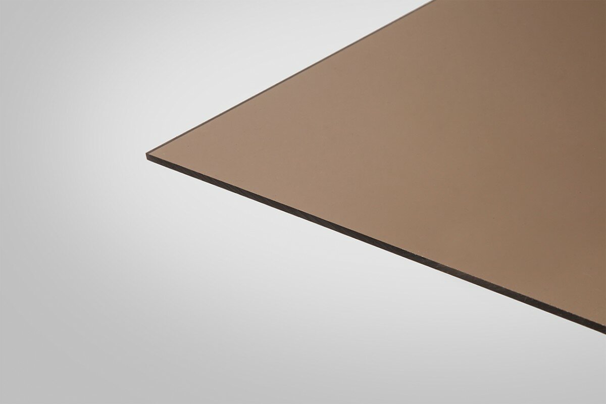 Поликарбонат монолитный, 2 мм киви бронзовый 40% 2050*3050 мм