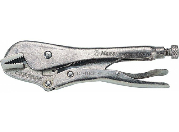 Зажим HANS 1806-07, универсальный, стальной, с плоскими губками