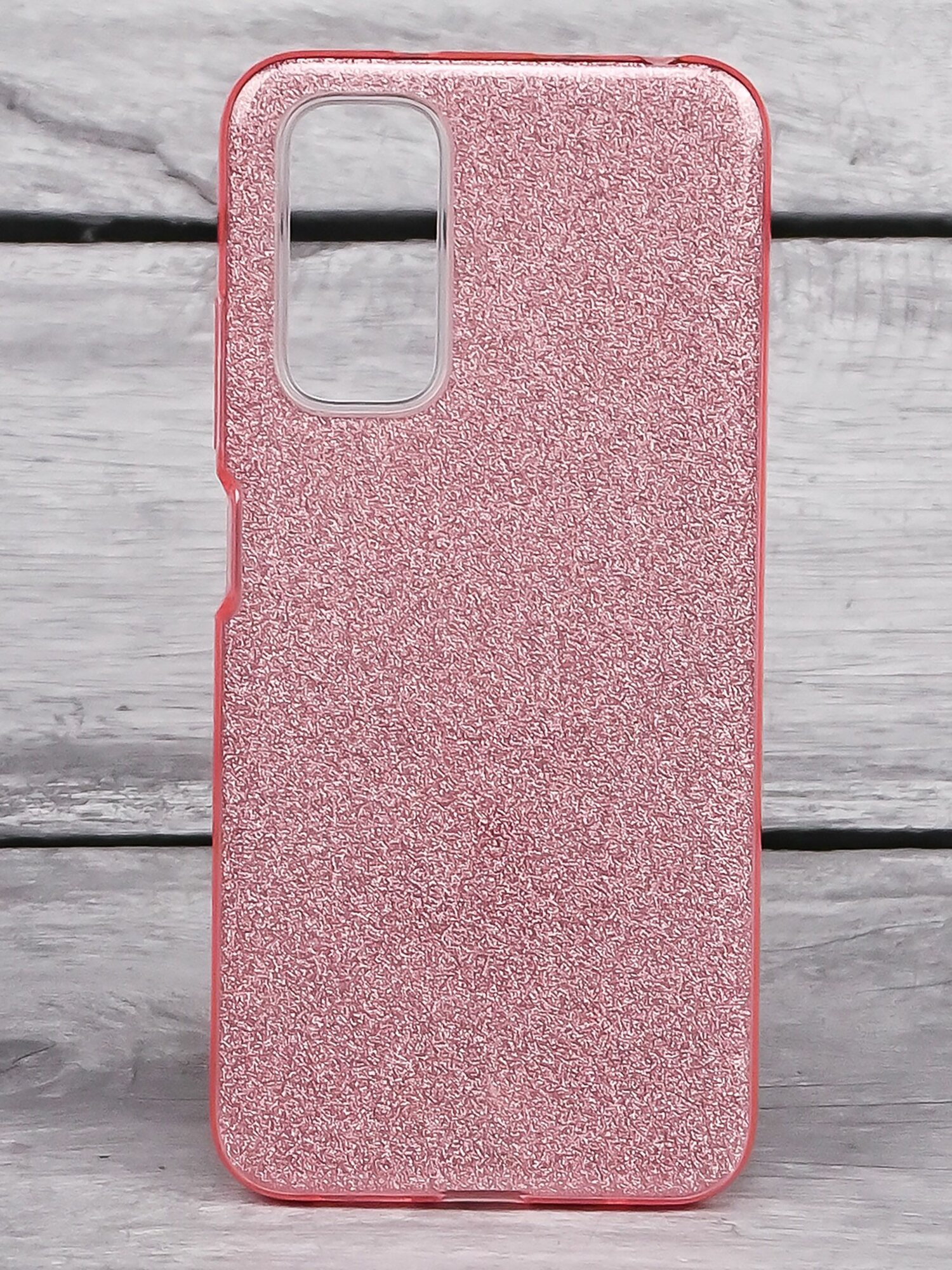 Силиконовый чехол бампер на смартфон Xiaomi Redmi Note 11 4G переливающийся с блестками, защитная блестящая накладка для телефона Ксаоми редми нот 11