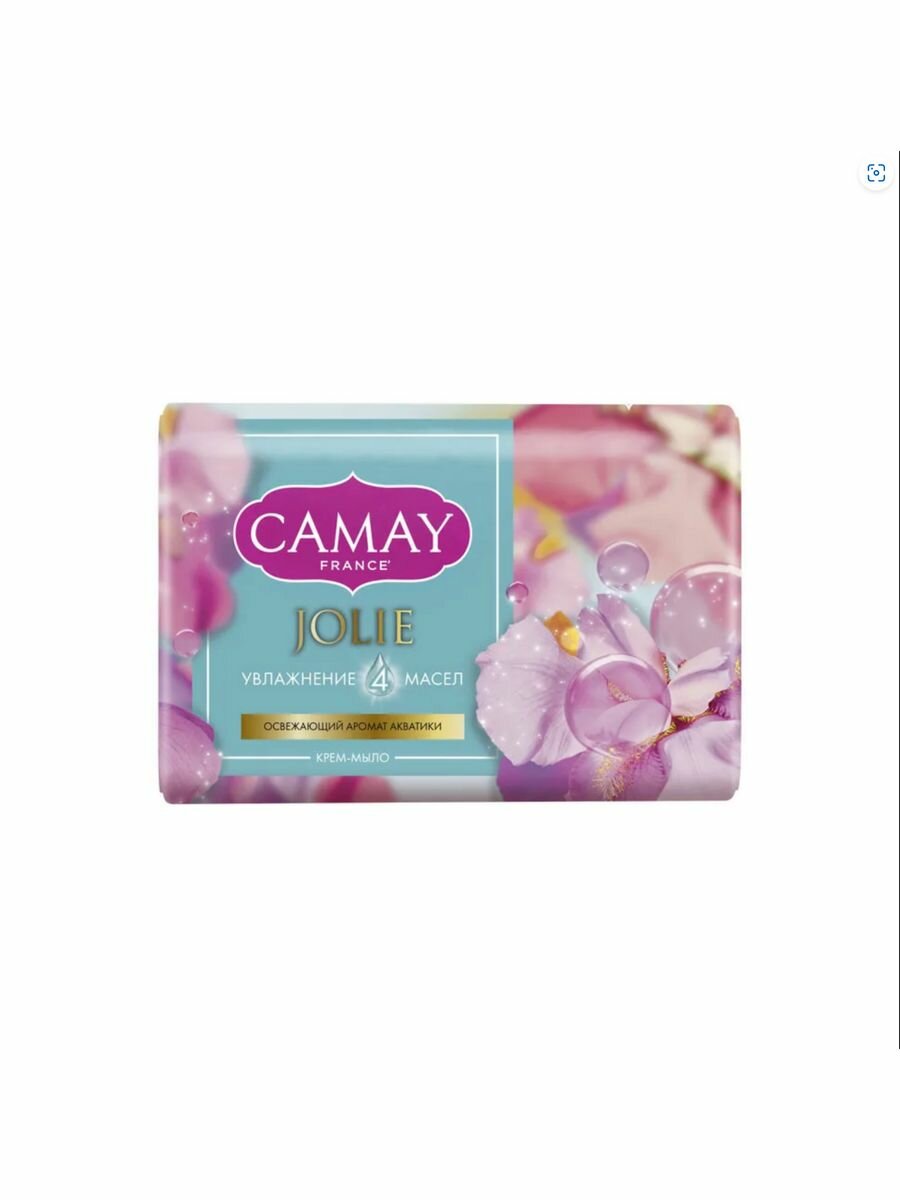 Camay France - Туалетное мыло Jolie увлажнение 4 масел 85 г