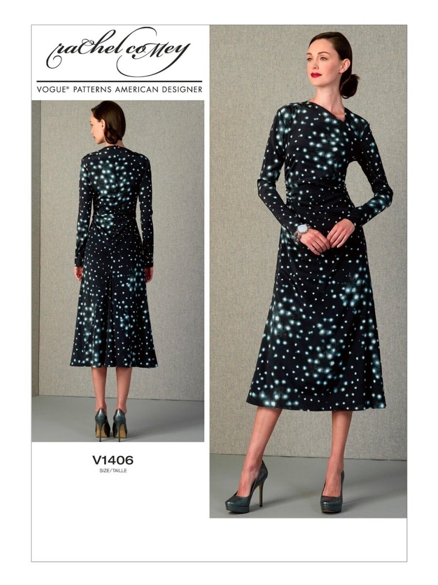 Выкройка VOGUE №1406 Платье