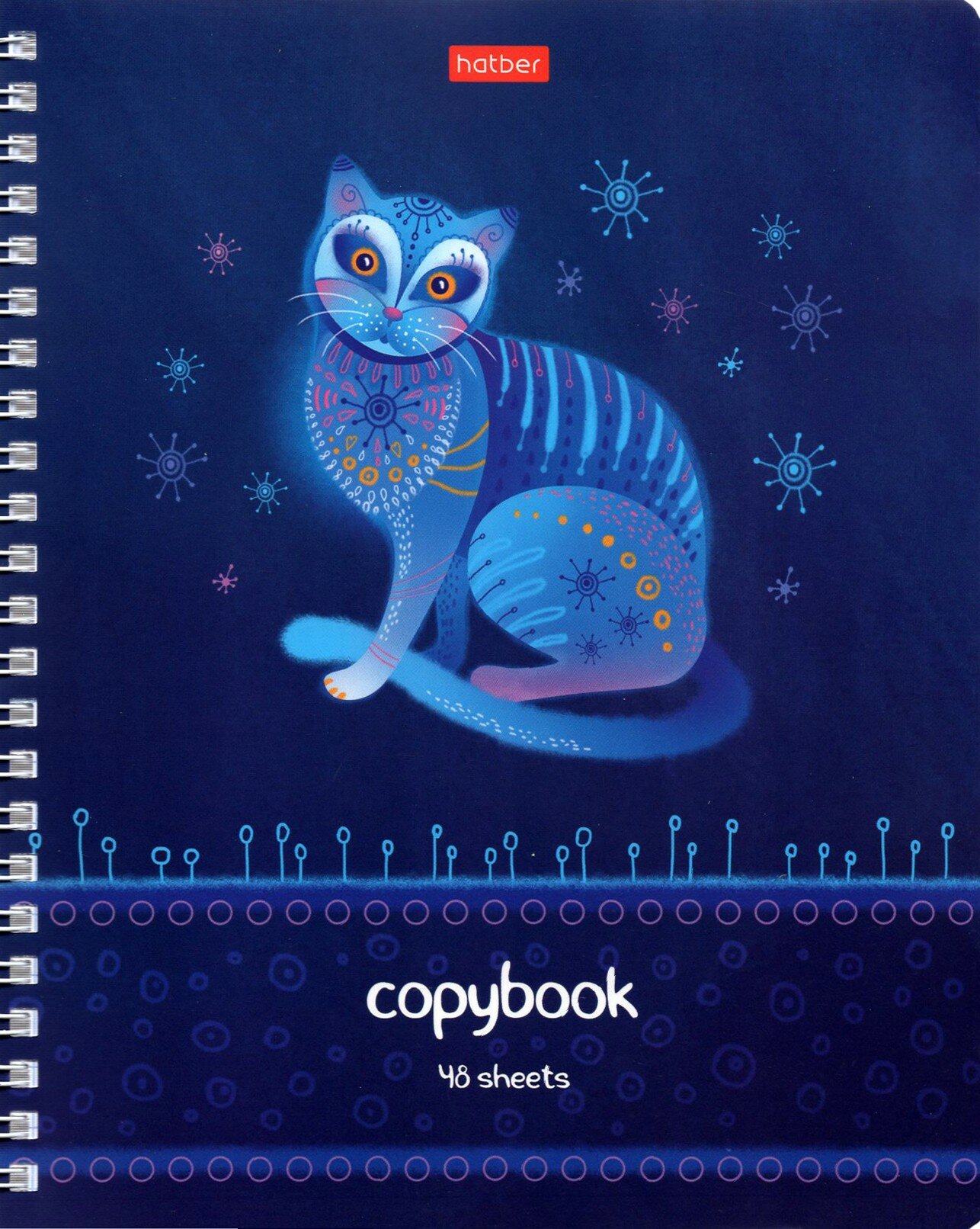 Тетрадь 48 листов, клетка "Зоомагия", в ассортименте (48Т5лВ1гр)