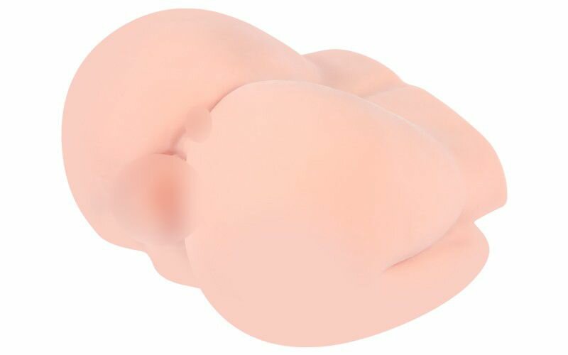Мастурбатор KOKOS Juliana, вагина и анус, термопластичный эластомер, бежевый
