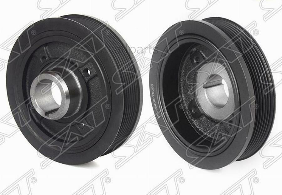 SAT ST-13408-75050 Шкив коленвала TOYOTA 4RUNNER/CROWN/DYNA/TOYOACE/FORTUNER/HIACE/REGIUSACE/HILUX SURF/PRADO 2TRFE