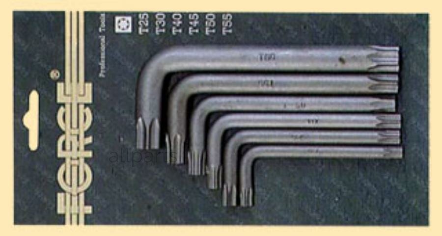 FORCE 5063 Набор ключей Г-образных TORX Т40-Т60 6 предметов FORCE 5063