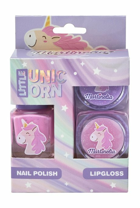 Martinelia Little unicorn mini set trio Набор детской косметики с лаком и бальзамами 100мл