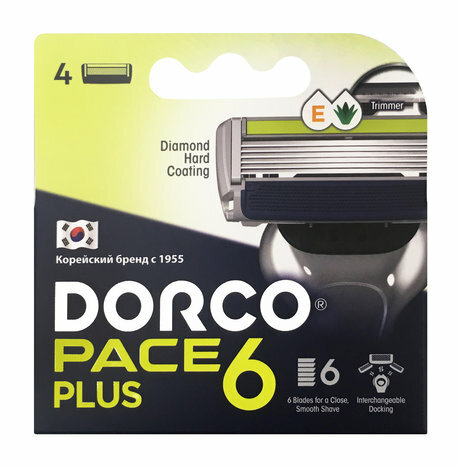 Dorco Pace 6 & Trimmer, Сменные кассеты для бритья,