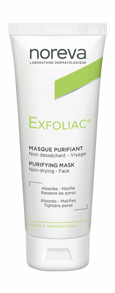 Noreva Exfoliac Purifying Mask, Очищающая маска для лица для кожи склонной к акне, 50мл