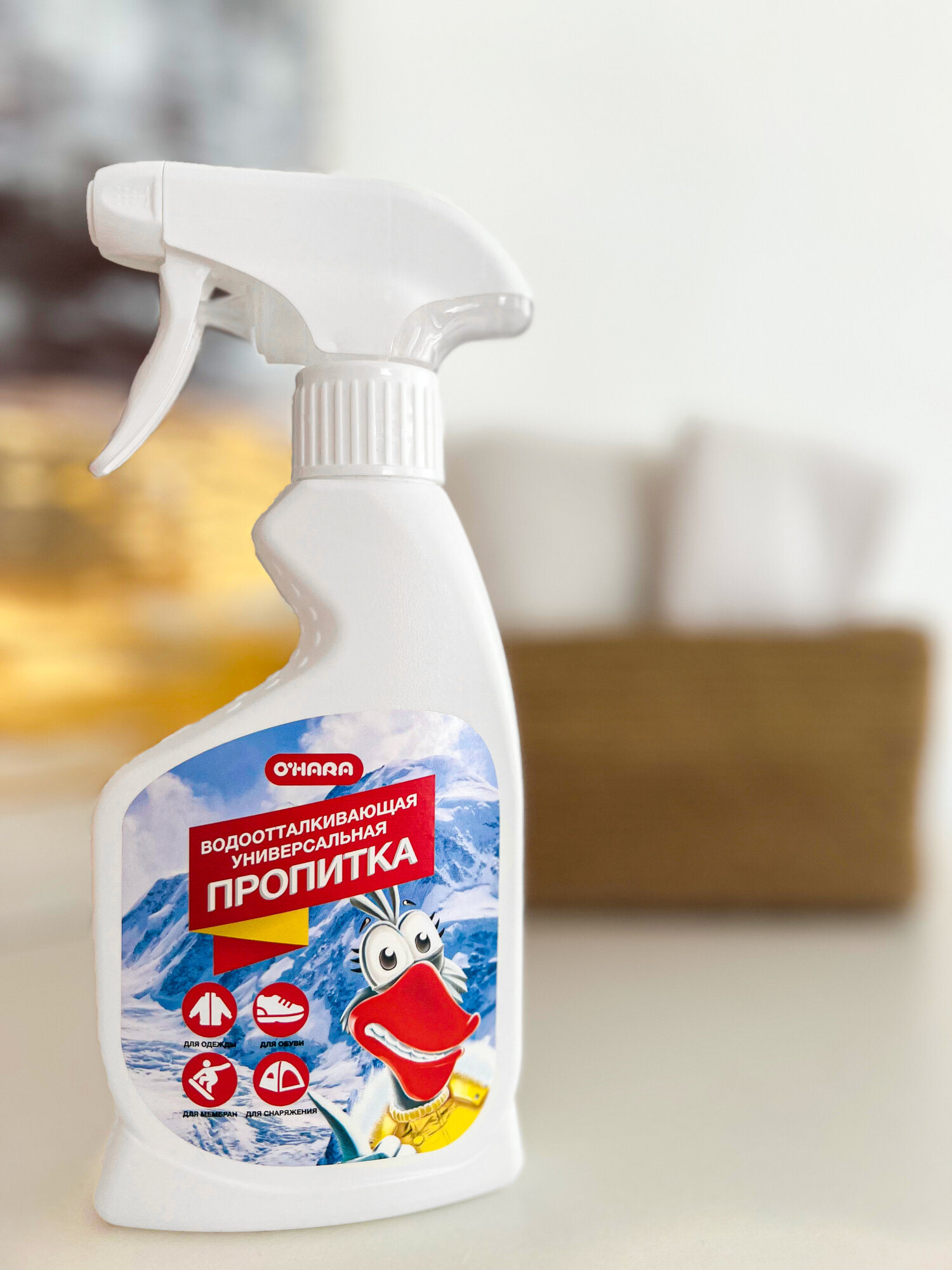 Пропитка водоотталкивающая O'HARA для обуви, одежды, мембранных тканей, спрей бесцветный, 250мл