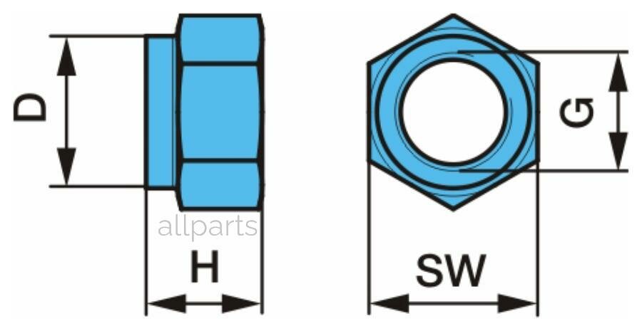 BPW 0326004190 гайка! стремянки M22x2.5-10 \BPW