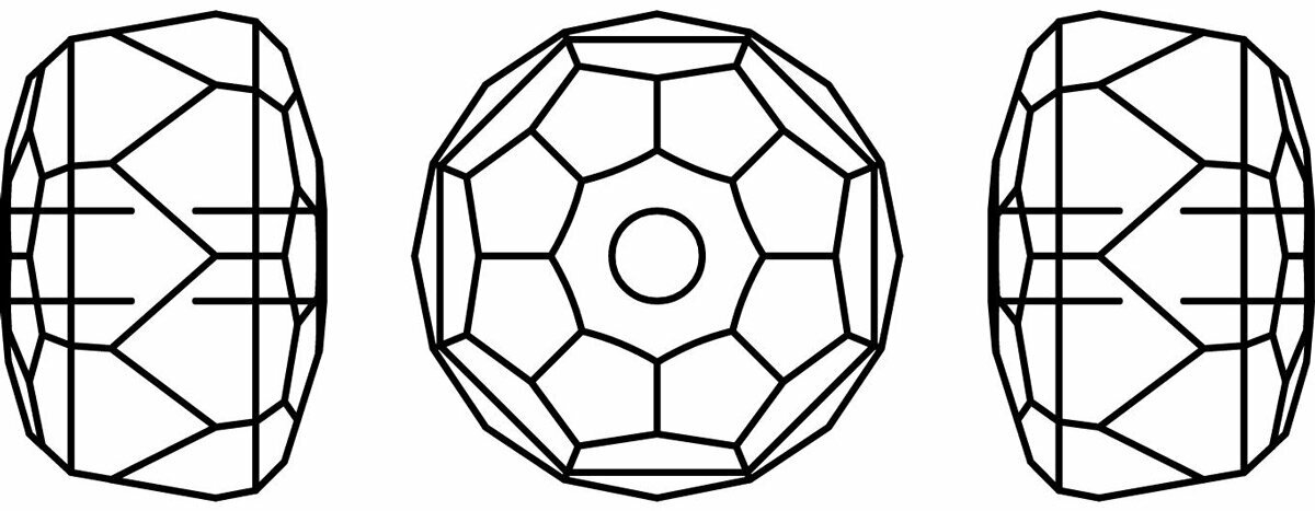 Кристалл Бусина стеклянная 5045-CM06 Crystal AB 6 мм в пакете для украшений и рукоделия цвет серый металлик (001 LTCH)
