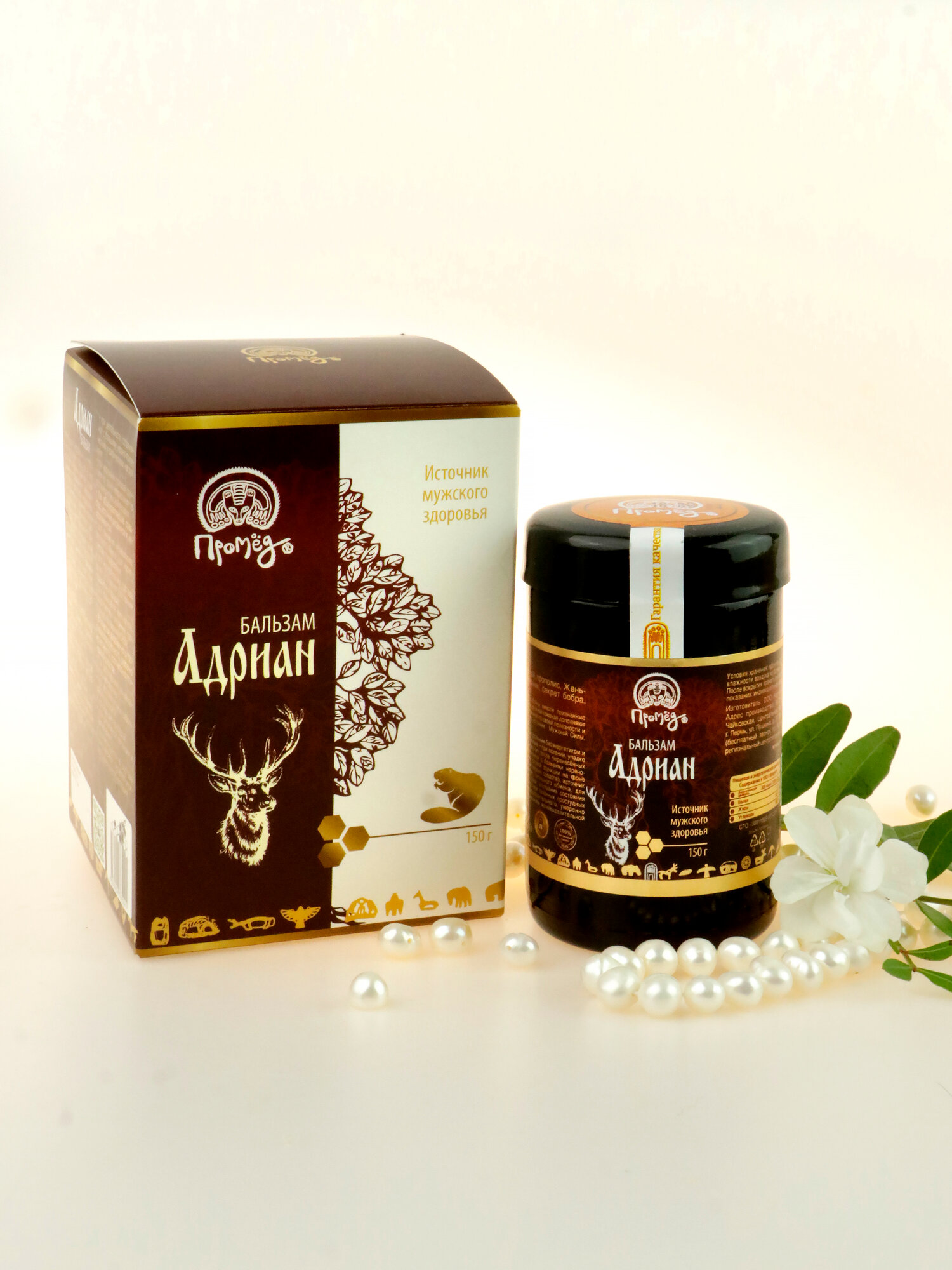 Бальзам "Адриан" источник мужского здоровья с секретом бобра 150 г
