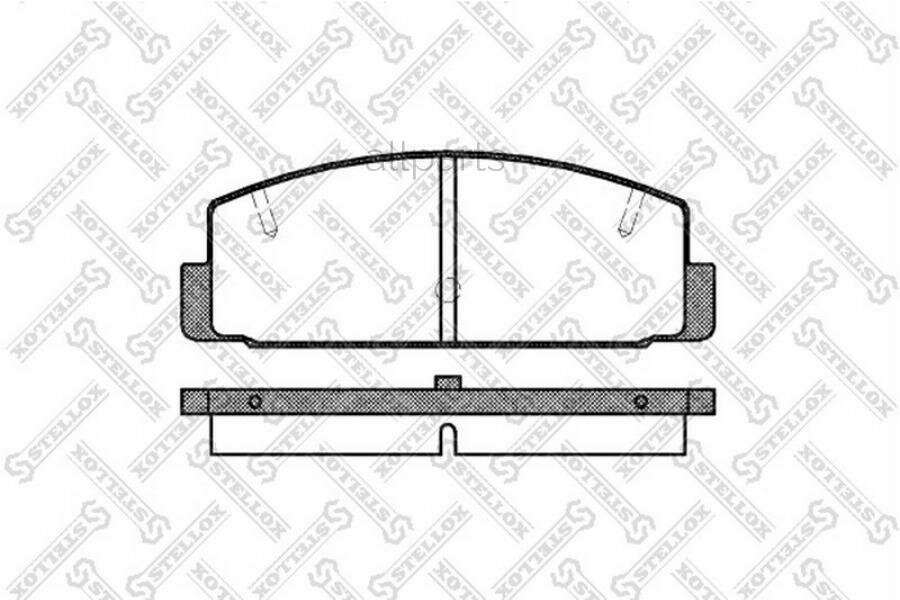 STELLOX 190020SX колодки дисковые з!\ Faw, Mazda 626 GF/GW 1.8i/2.0i/2.0Di/ 97-02